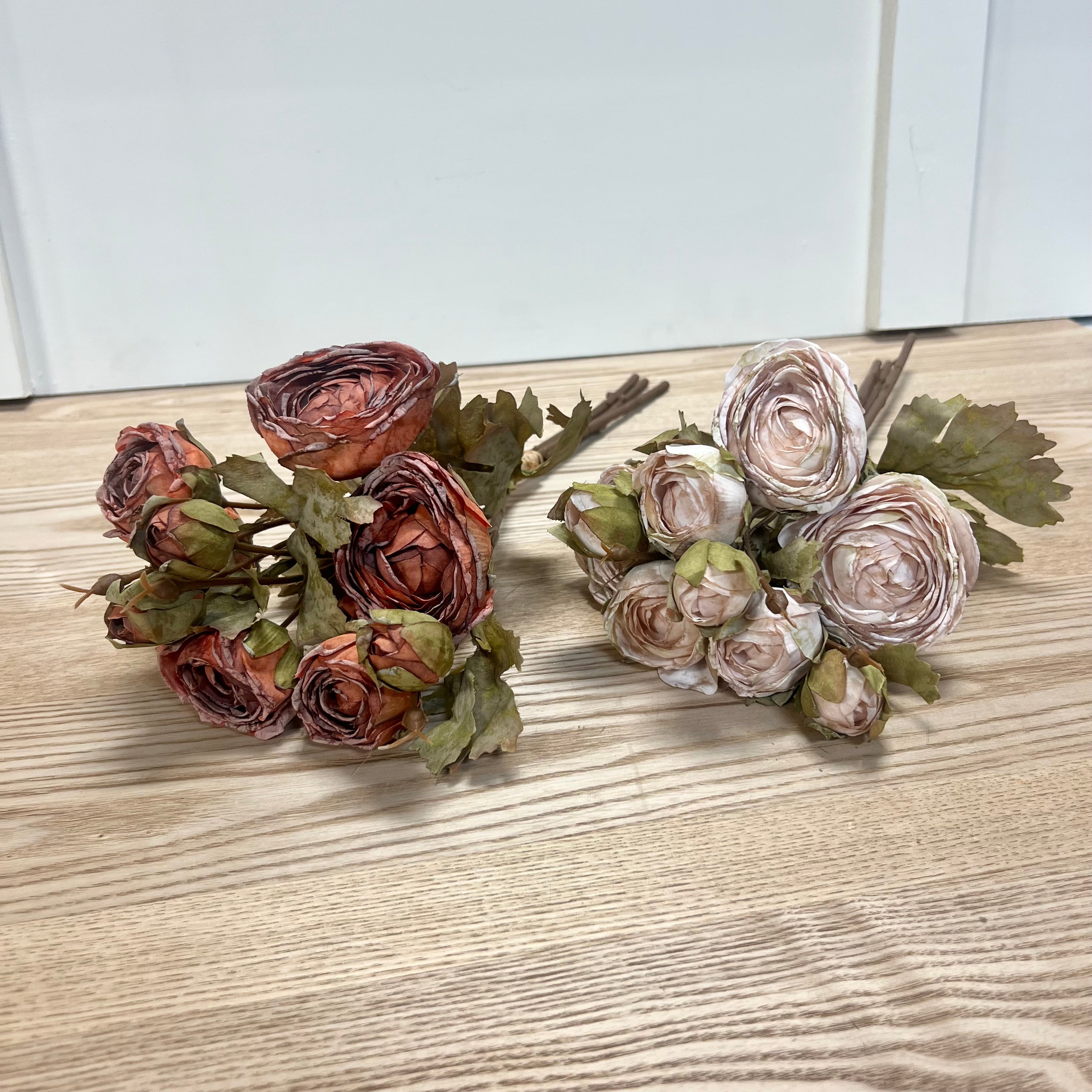 Faux Dried Ranunculus Bundles – Prairie in Bloom