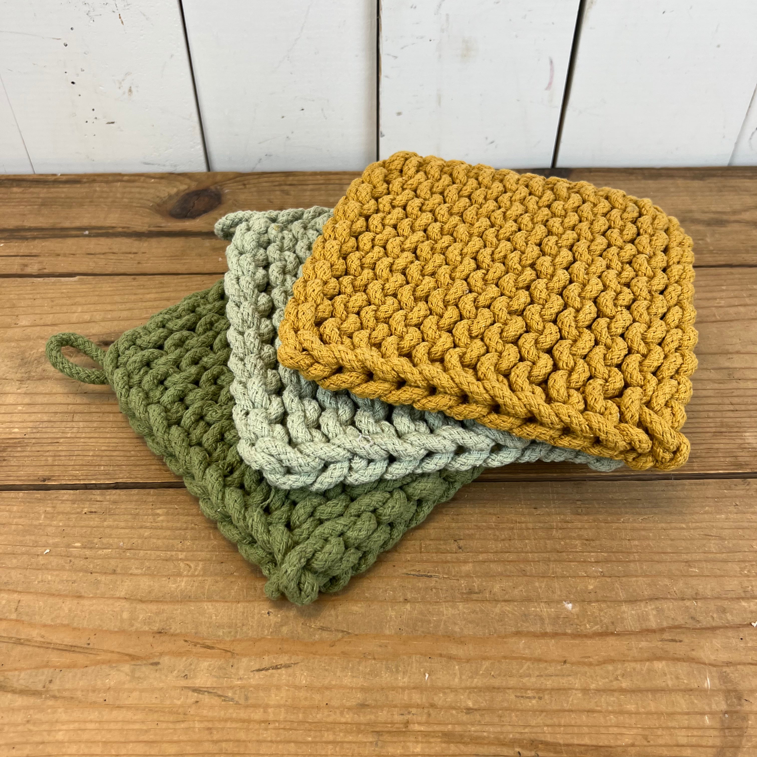 Crocheted Potholders – Prairie in Bloom